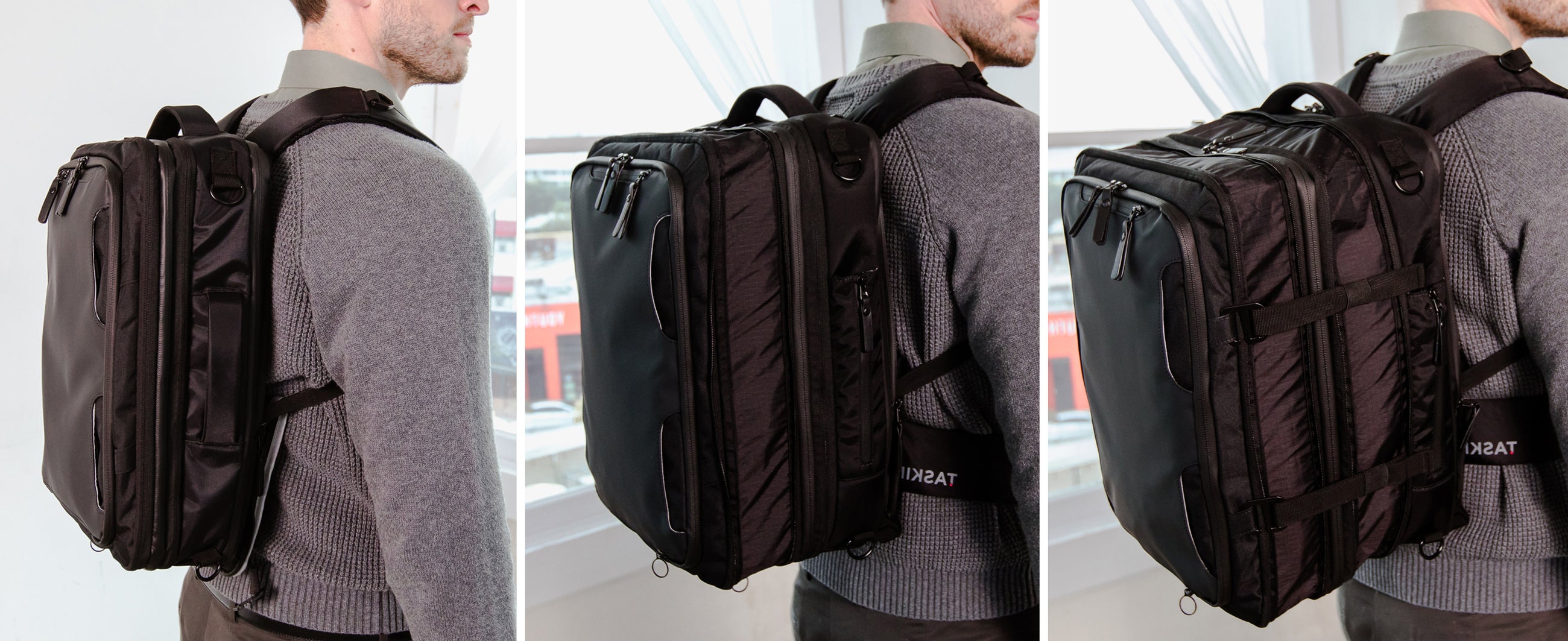 Taskin ONE | Gen X - 9-in-1 Expandable Backpack | Carry On | Travel Ba