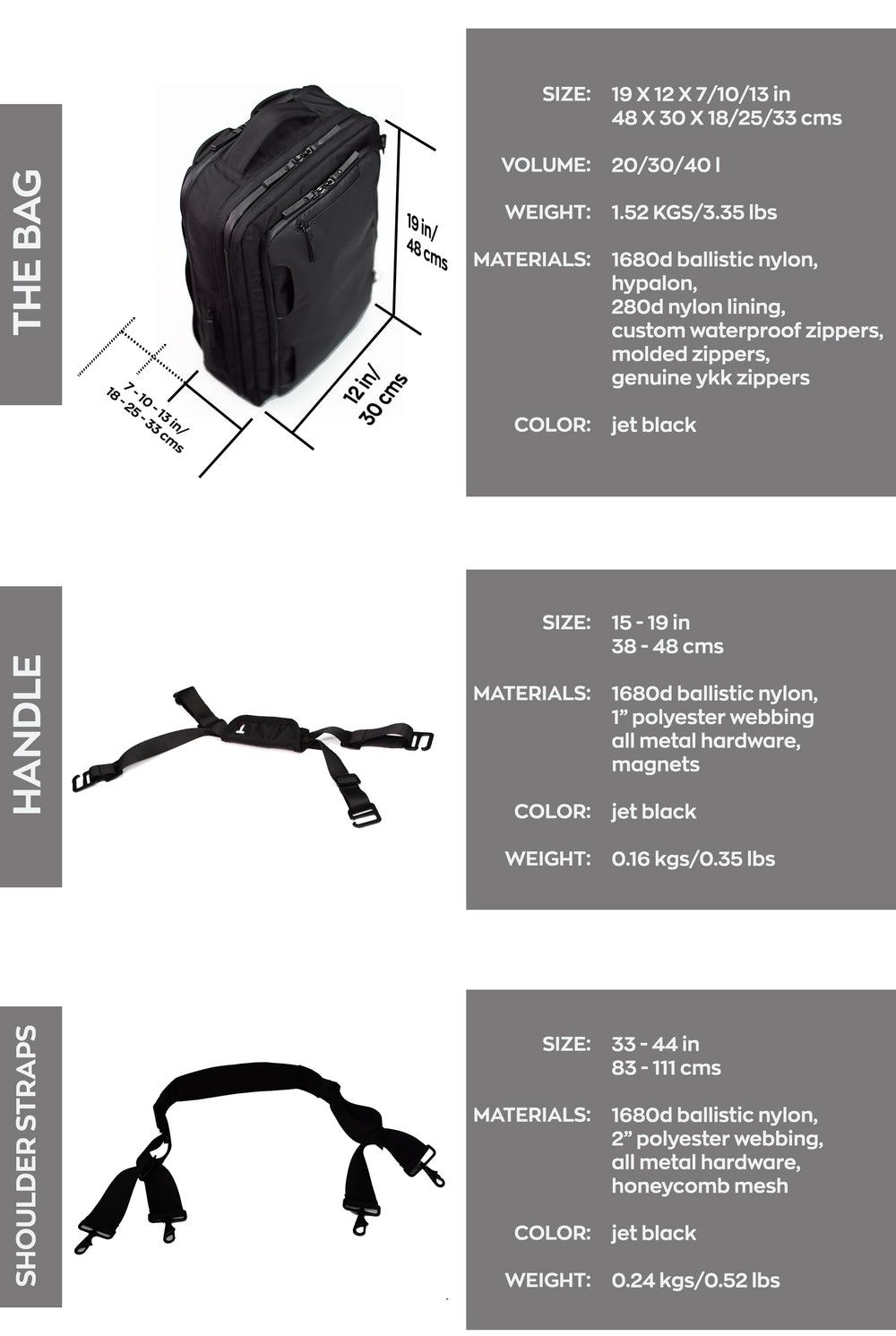 Taskin ONE V2 - 9-in-1 Expandable Backpack | Carry On | Travel Bag | D